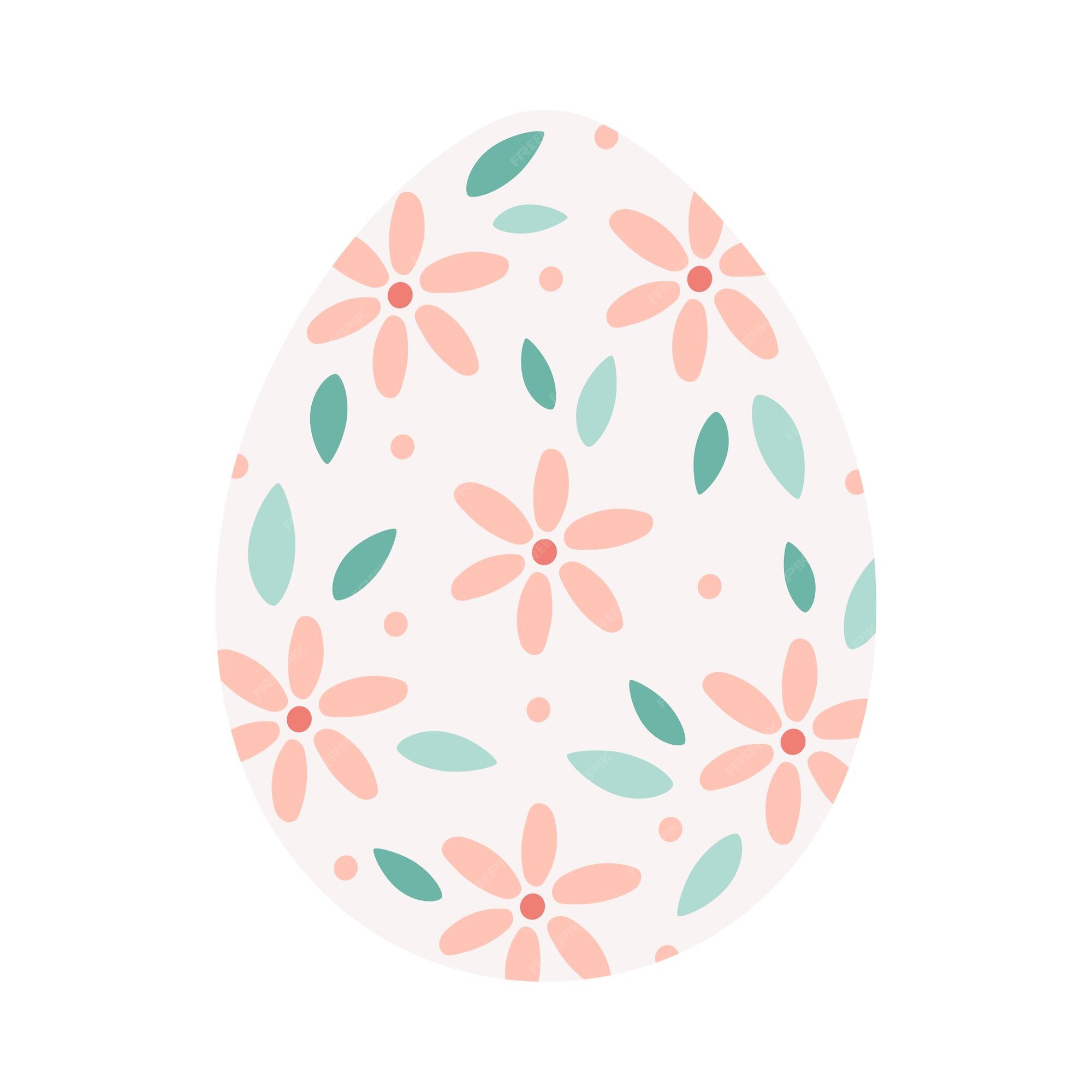 Premium Vector Hand Drawn Pastel Easter Egg Kawaii Coloring Page Illustration