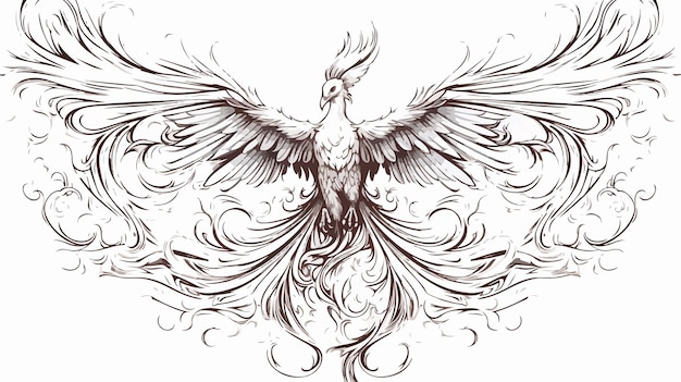 Hand Drawn Phoenix Mythical Bird Sketch Vector Illustration | Premium ... Hand Drawn Phoenix Mythical Bird Sketch Vector Illustration | Premium ...
