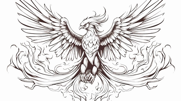 Hand Drawn Phoenix Mythical Bird Sketch Vector Illustration | Premium ... Hand Drawn Phoenix Mythical Bird Sketch Vector Illustration | Premium ...
