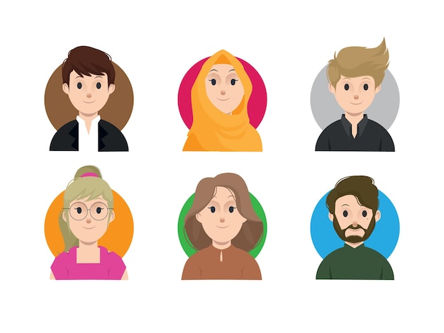 Premium Vector | Hand drawn profile icons pack Premium Vector | Hand drawn profile icons pack