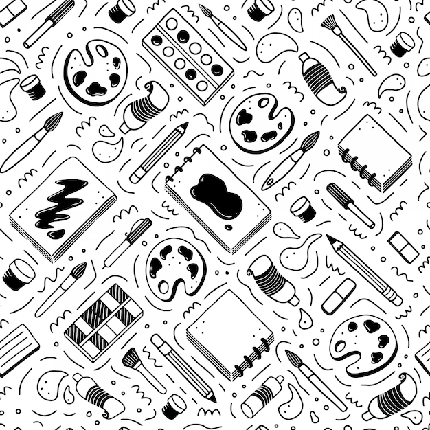 Premium Vector | Video game hand drawn doodle seamless pattern Video ... Premium Vector | Video game hand drawn doodle seamless pattern Video ...