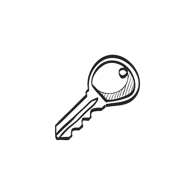 Premium Vector | Hand drawn sketch icon key Premium Vector | Hand drawn sketch icon key