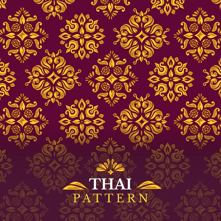 Premium Vector | Hand drawn thai pattern illustration Premium Vector | Hand drawn thai pattern illustration