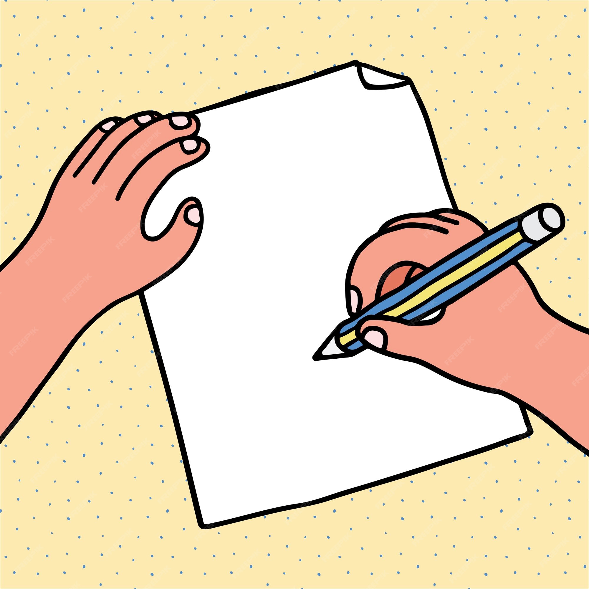 Hand Writing On Paper Hand Writing On Paper