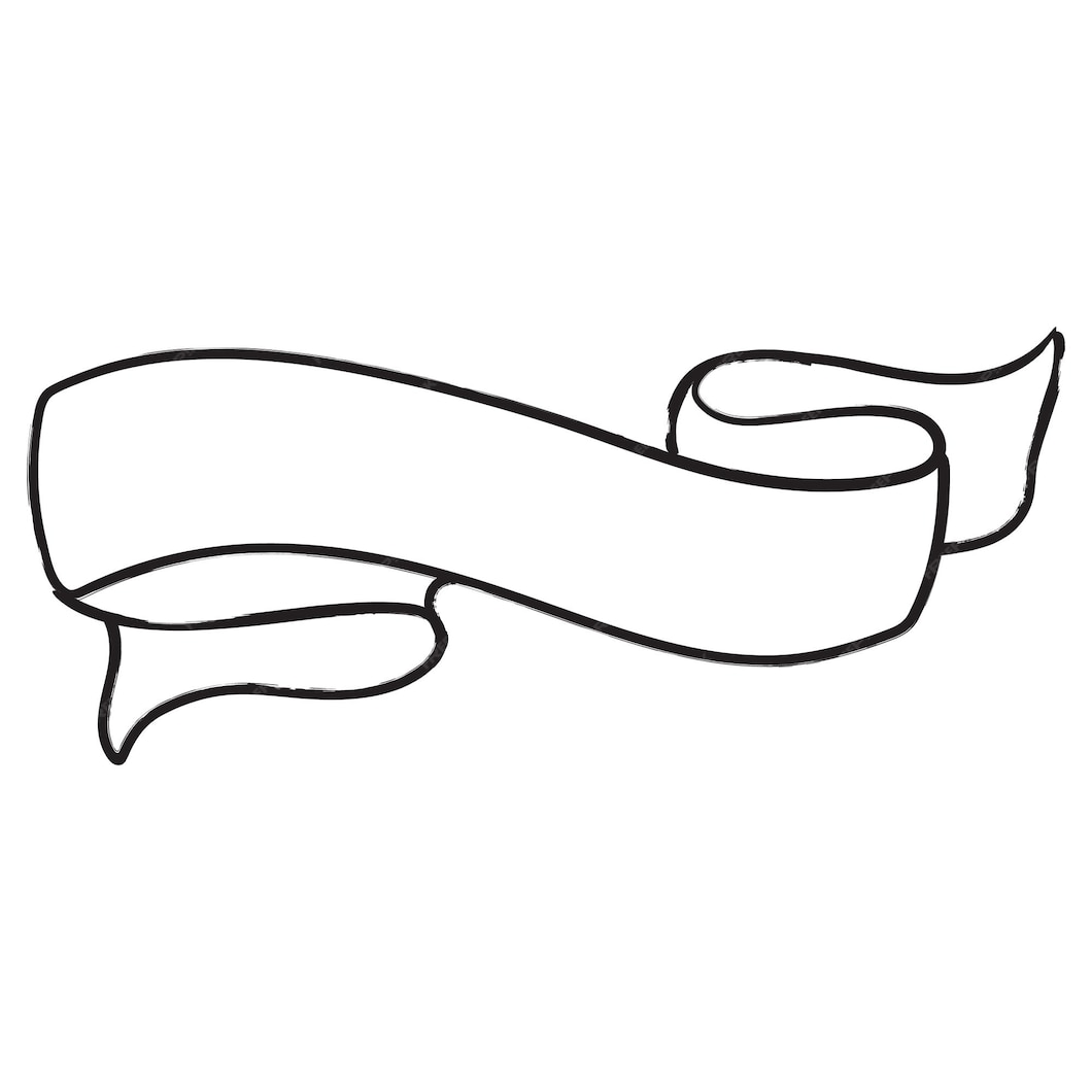 Premium Vector | Hand drawn vector scroll banner sketch retro tape ...