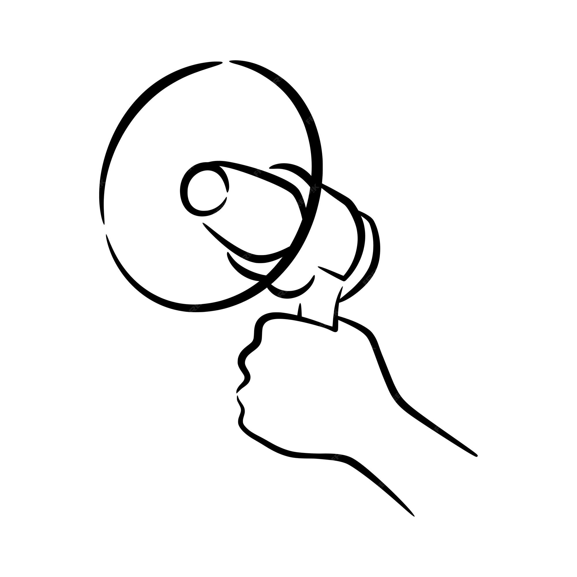 Premium Vector Hand Holding Megaphone Illustration Vector Hand Drawn