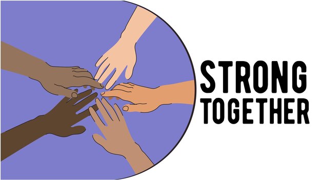 Premium Vector | Hands of diverse group of people putting together and ... Premium Vector | Hands of diverse group of people putting together and ...