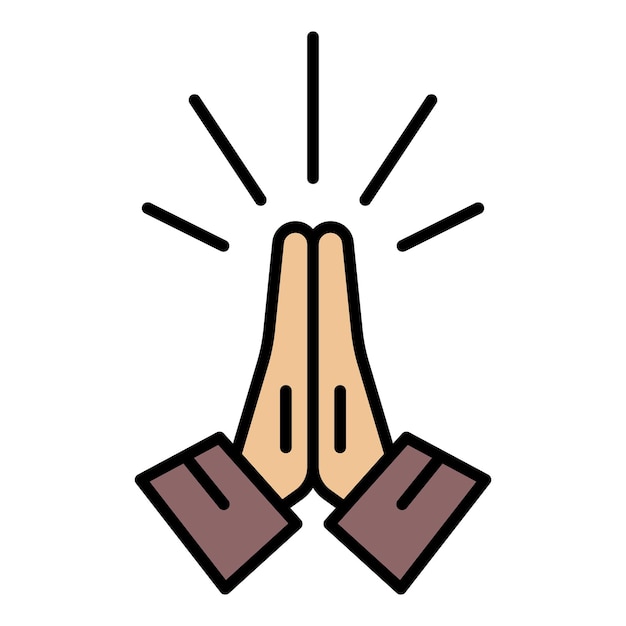 Premium Vector | Hands folded in prayer icon outline hands folded in ... Premium Vector | Hands folded in prayer icon outline hands folded in ...