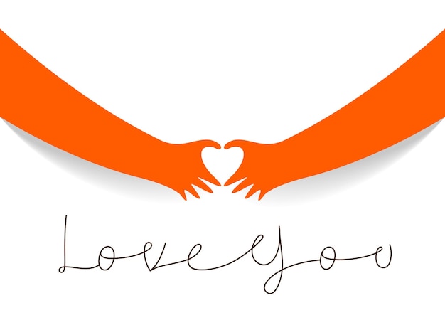 Premium Vector | Hands showing heart sign vector illustration, love ... Premium Vector | Hands showing heart sign vector illustration, love ...