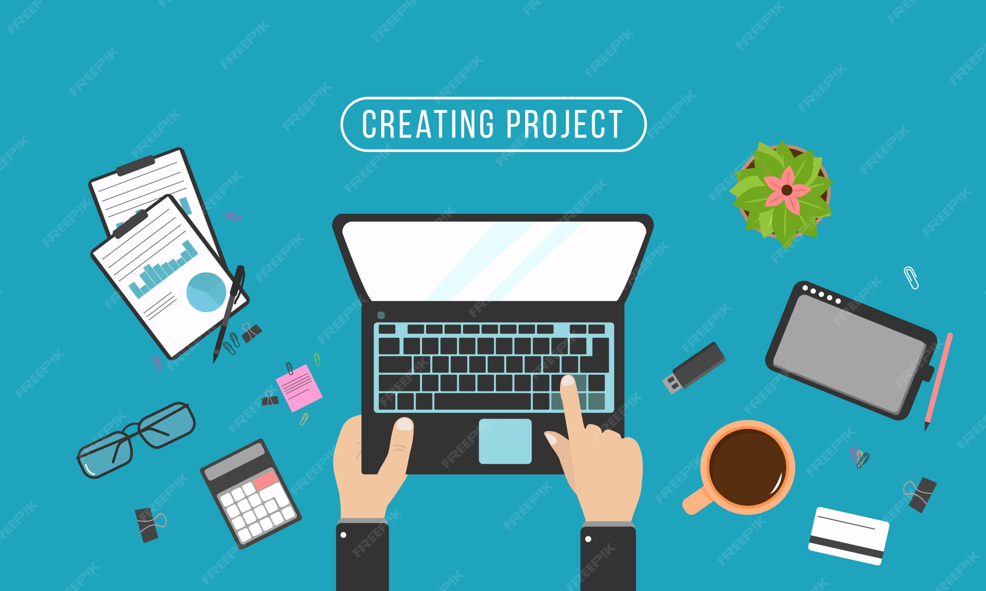 Premium Vector | Hands typing text on computer keyboard.Programmer ...