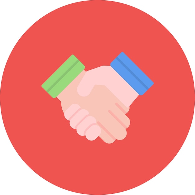 Premium Vector | Handshake Flat Illustration Premium Vector | Handshake Flat Illustration