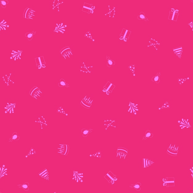 Premium Vector | Happy birthday seamless pattern background Premium Vector | Happy birthday seamless pattern background