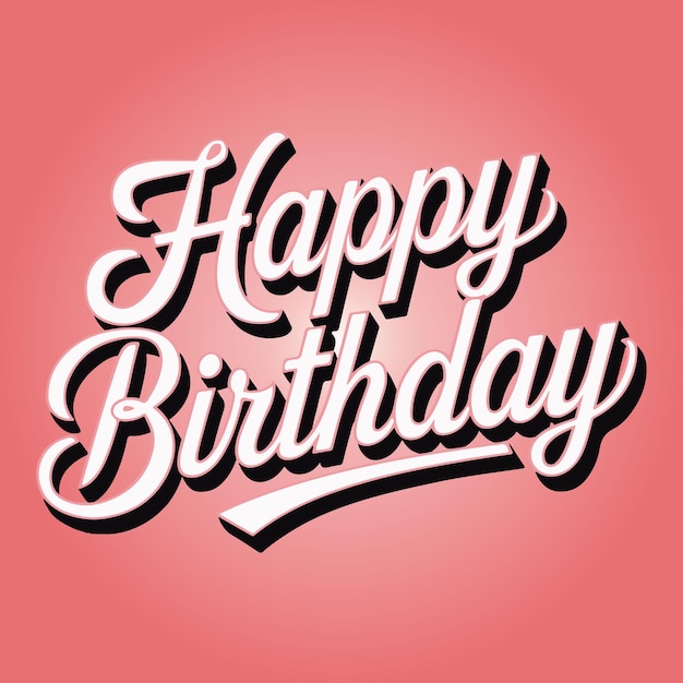 Premium Vector | Happy Birthday typography design vector Premium Vector | Happy Birthday typography design vector