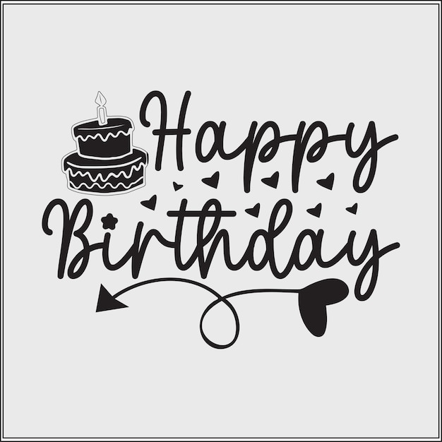 Premium Vector | Happy birthday typography design Premium Vector | Happy birthday typography design