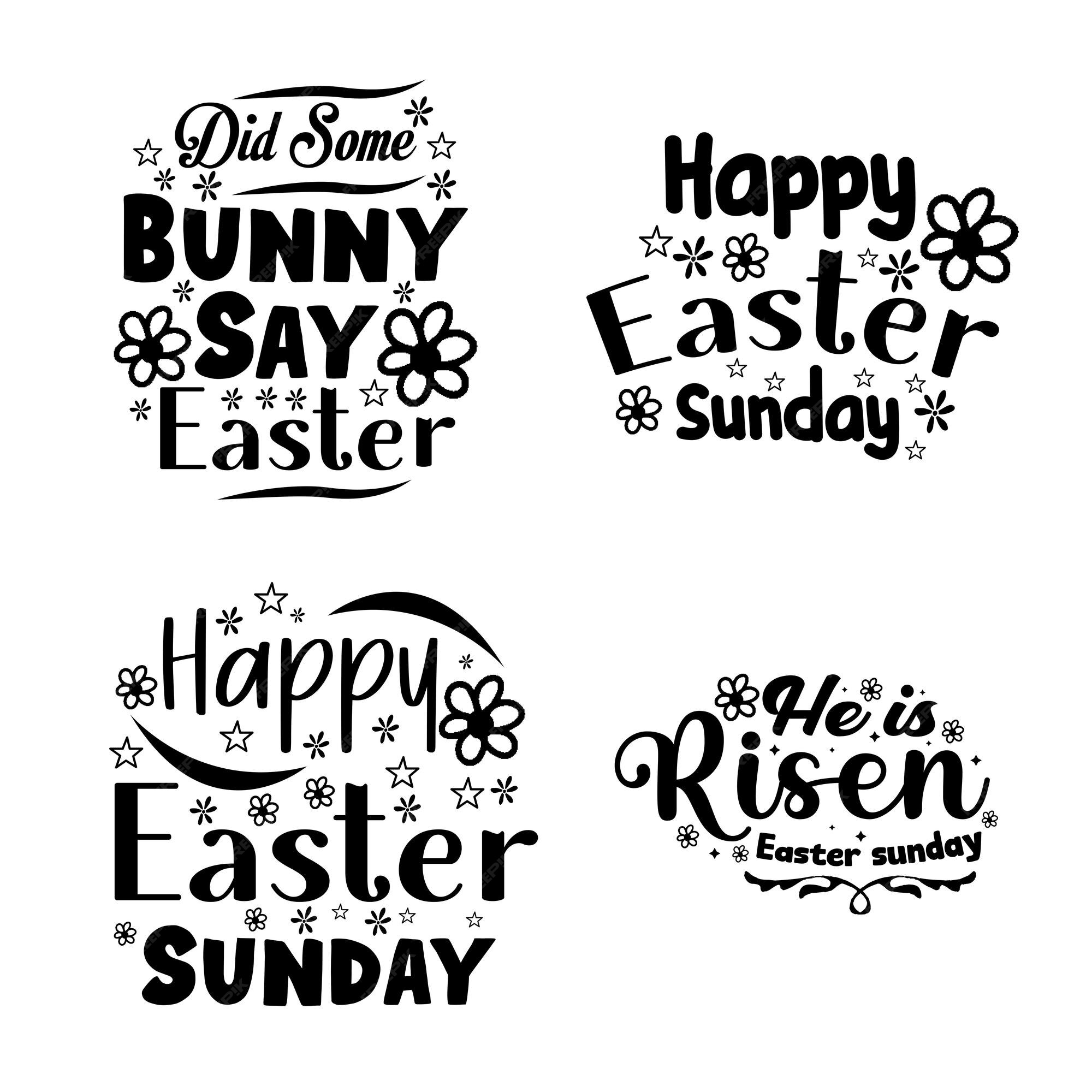 Premium Vector Happy Easter Lettering Typography Design