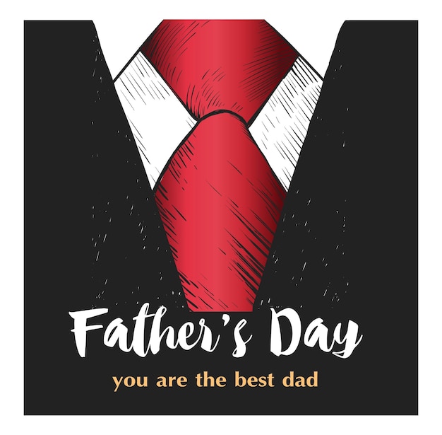 Premium Vector Happy Fathers Day Greeting Card Fathers Day Vector