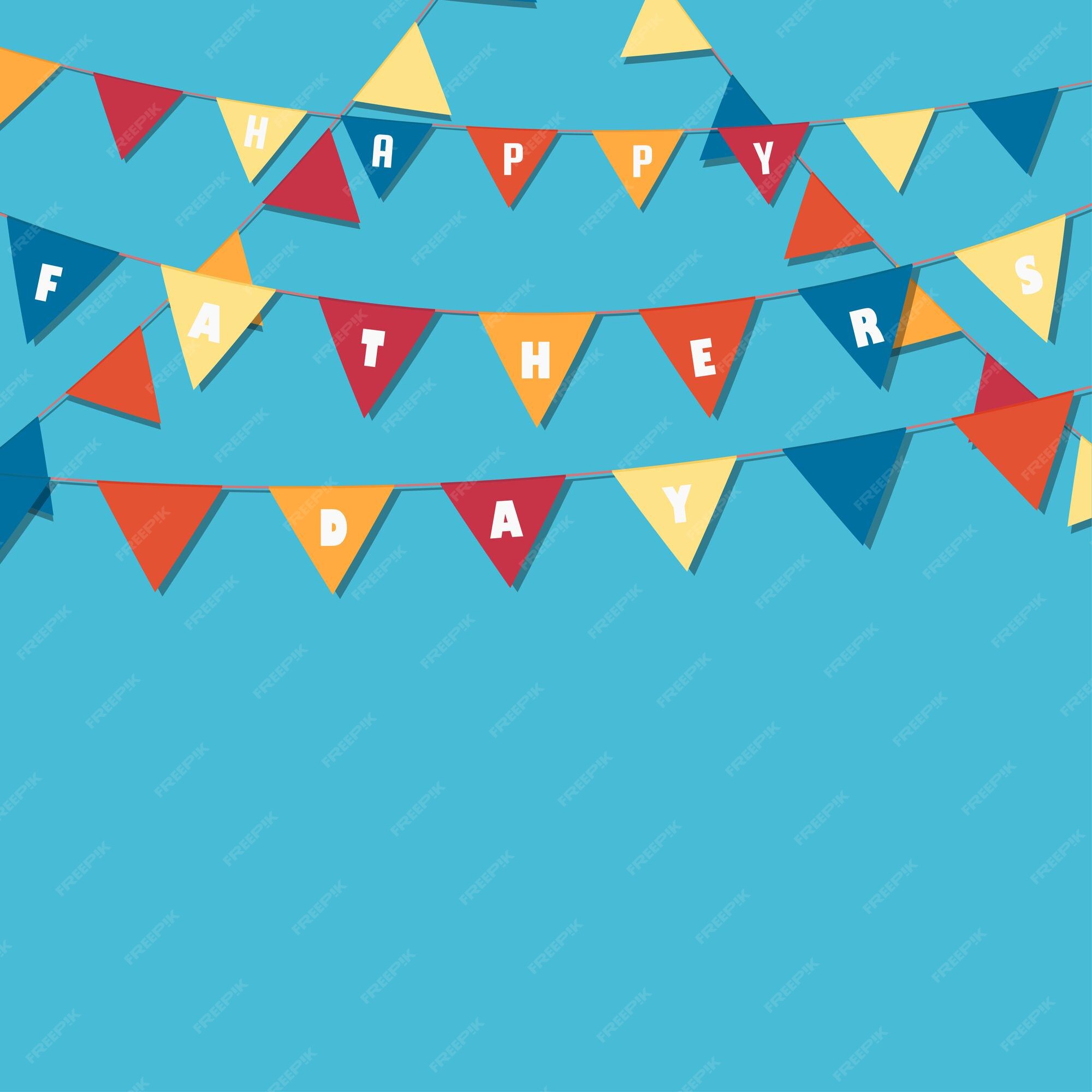 Premium Vector Happy Fathers Day Card Design