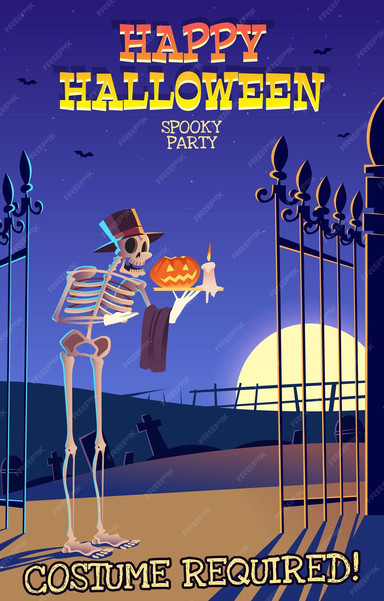 Premium Vector | Happy Halloween Party Invitation Premium Vector | Happy Halloween Party Invitation