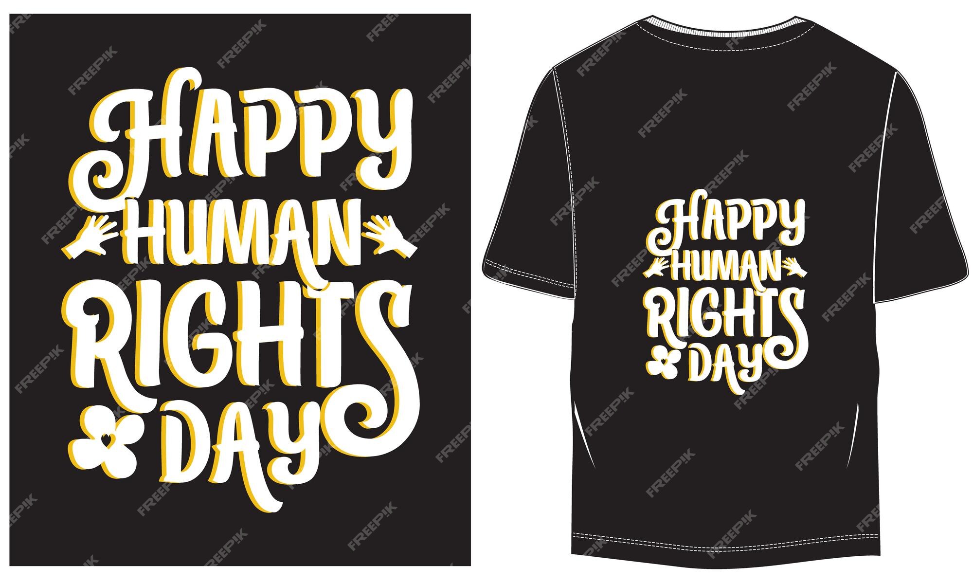 Premium Vector Happy Human Rights Day Vector Illustration Tshirt Design