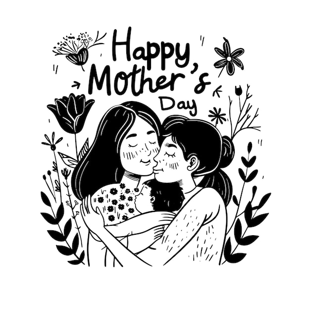 Premium Vector | Happy Mothers day card vector illustration Premium Vector | Happy Mothers day card vector illustration