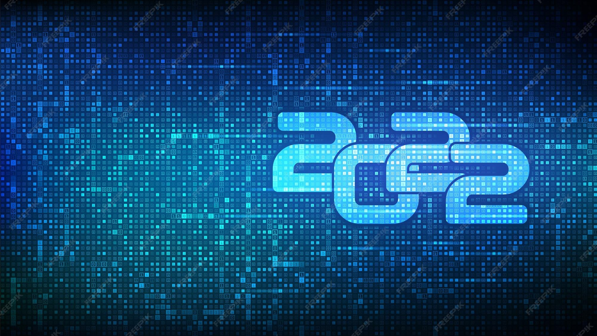 Premium Vector | Happy New 2022 Year. Numbers 2022 made with binary code. Digital binary data ...
