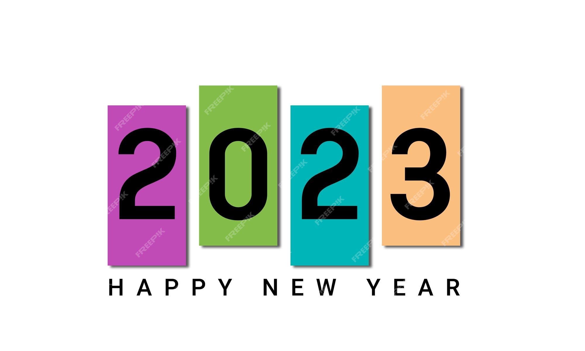 Premium Vector | Happy new year 2023 wishes design, happy new year template Premium Vector | Happy new year 2023 wishes design, happy new year template