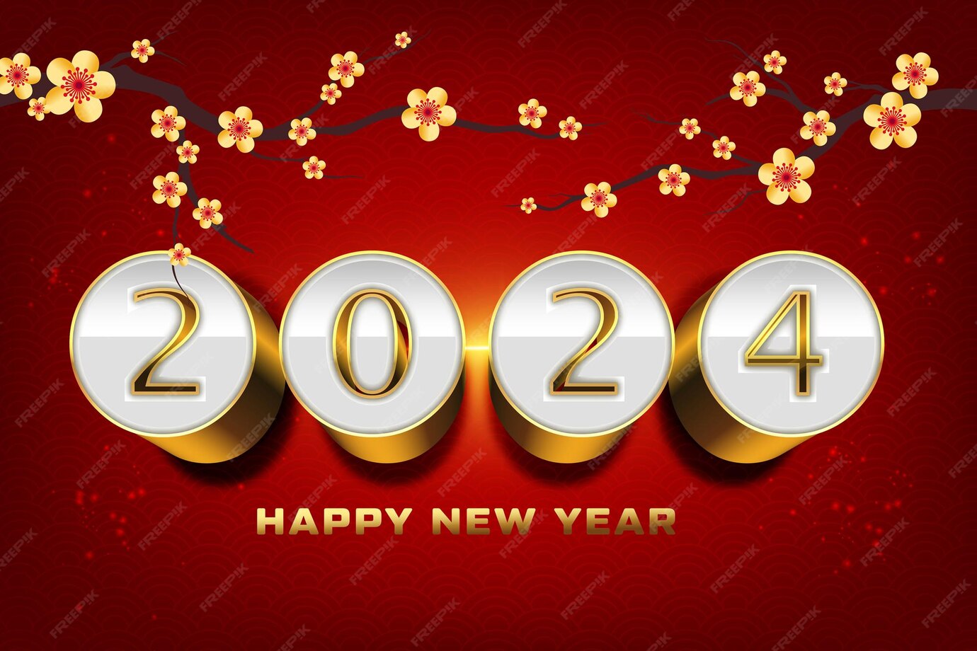 Premium Vector | Happy new year 2024 Premium Vector | Happy new year 2024