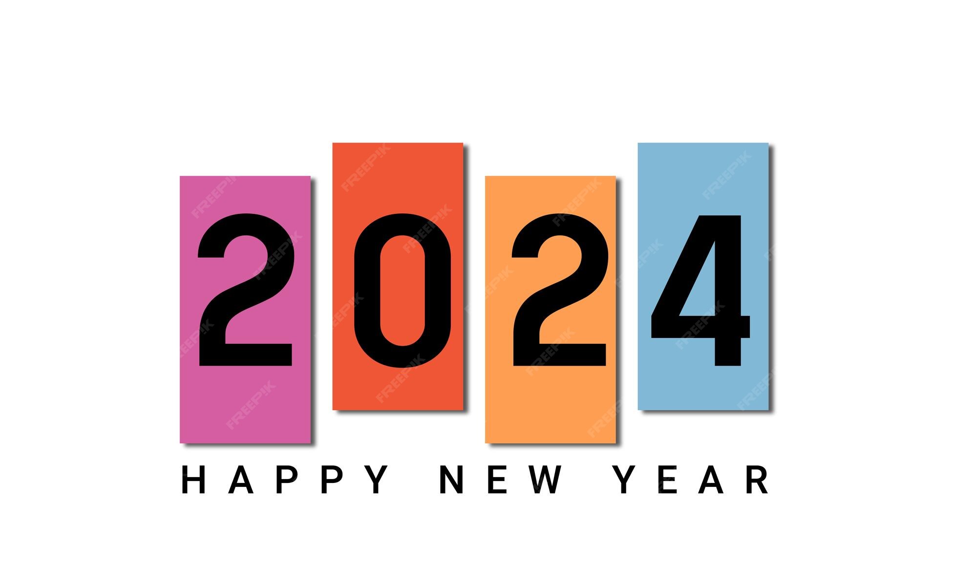 Premium Vector | Happy new year 2024 Premium Vector | Happy new year 2024