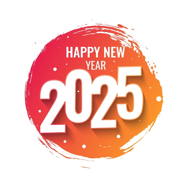 Premium Vector | Happy new year 2025 text design Premium Vector | Happy new year 2025 text design