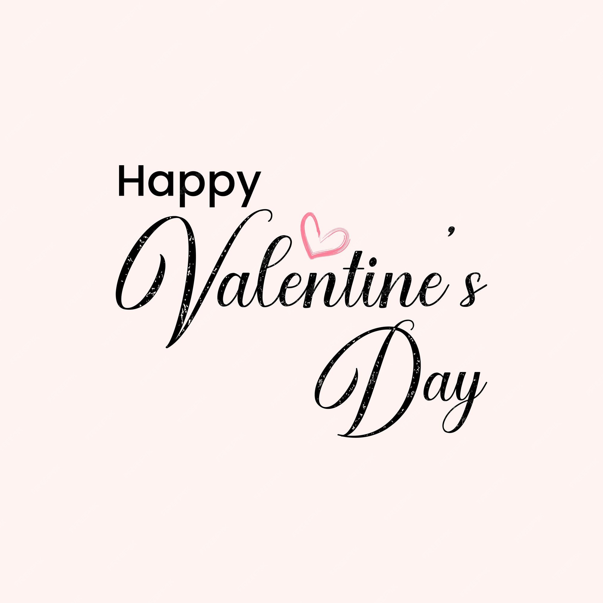 Premium Vector Happy Valentines Day Typographic Lettering Isolated On