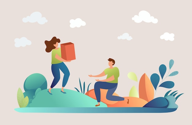 Premium Vector | Happy woman cleaning up city street Young ecologist ... Premium Vector | Happy woman cleaning up city street Young ecologist ...