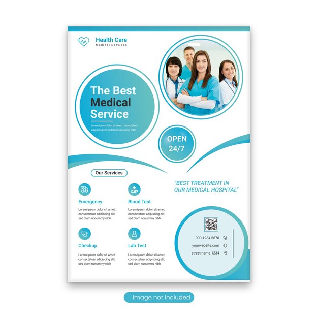 Premium Vector | Healthcare clinic flyers creating effective designs ... Premium Vector | Healthcare clinic flyers creating effective designs ...