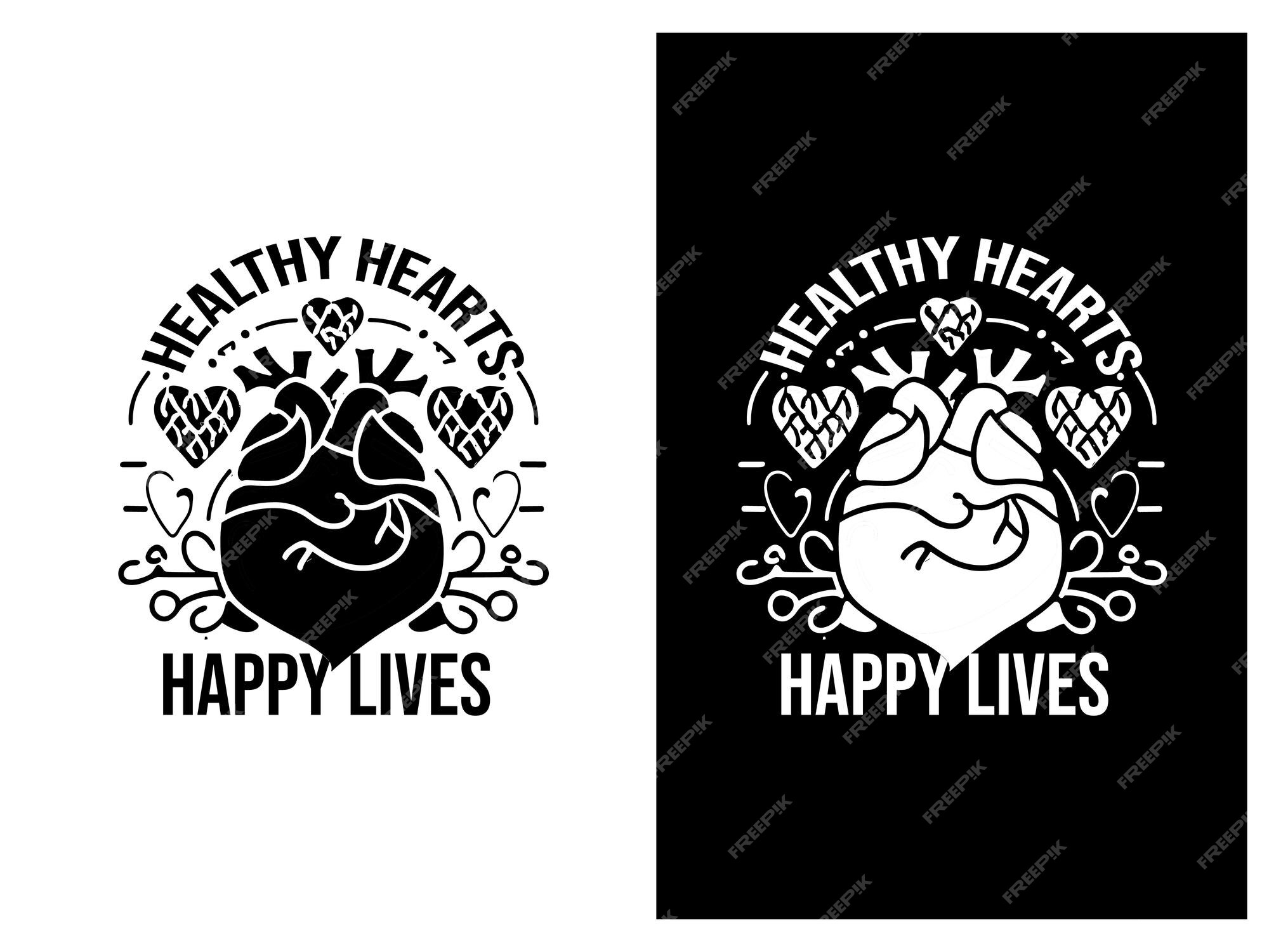 Premium Vector Heart Disease Awareness Typography Vector Design For