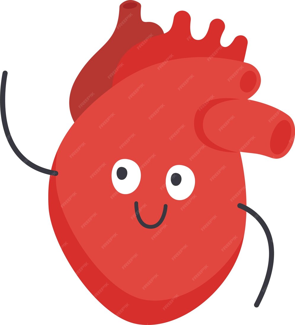 Premium Vector | Heart Organ Character Premium Vector | Heart Organ Character