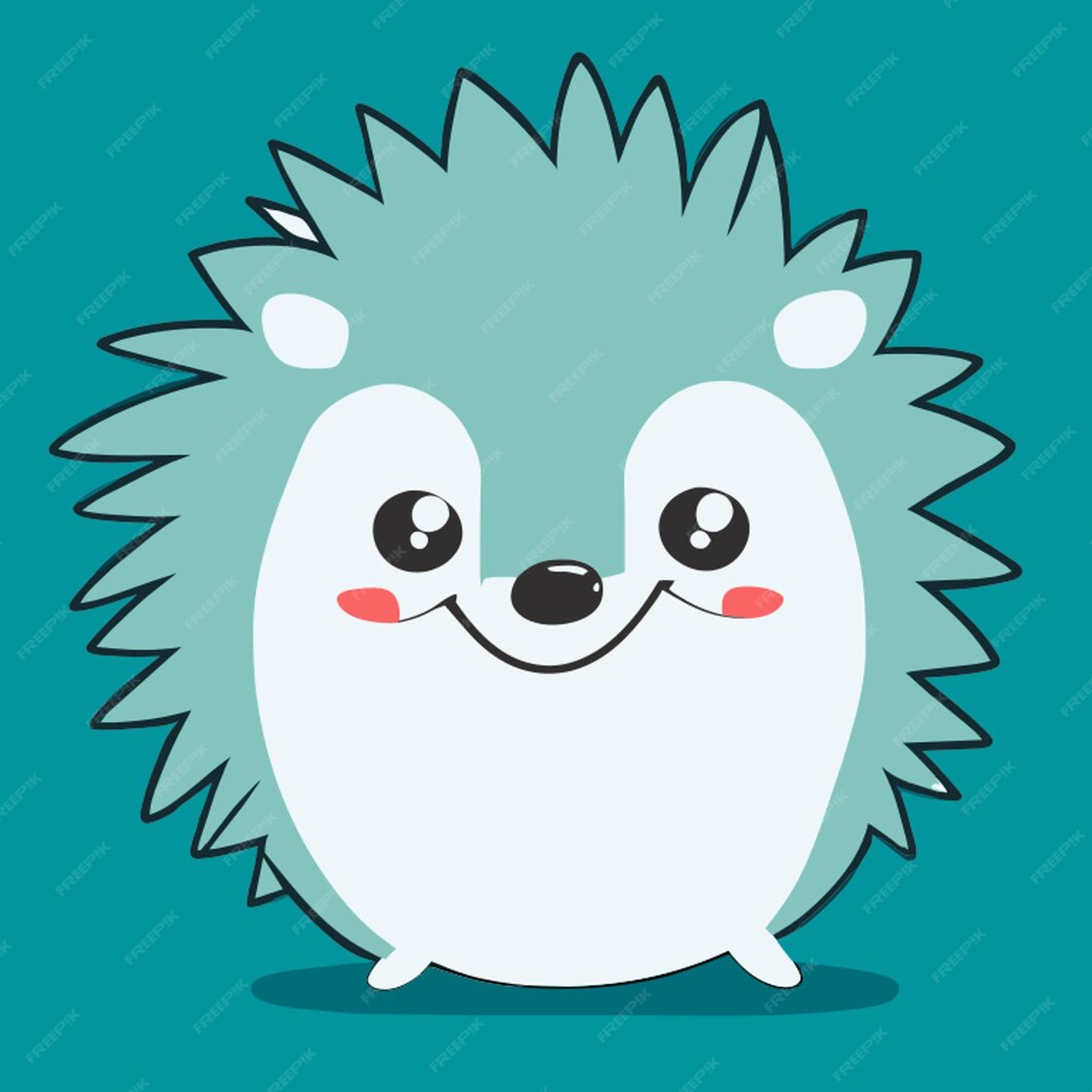 A Hedgehog Vector Illustration Cartoon Premium Ai Generated Vector