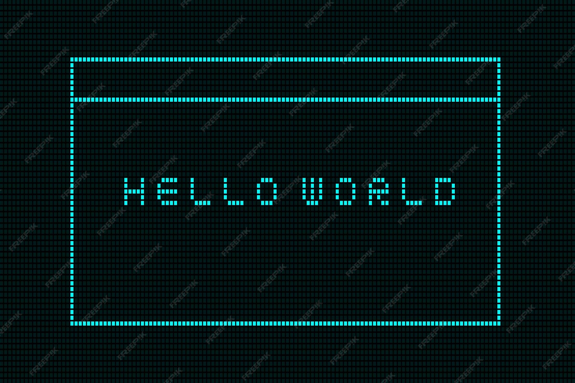 Premium Vector | Hello World is a simple word for programmer's first ...