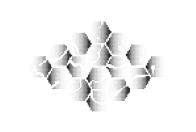 Premium Vector | Hexagon halftone pattern vector honeycomb background Premium Vector | Hexagon halftone pattern vector honeycomb background