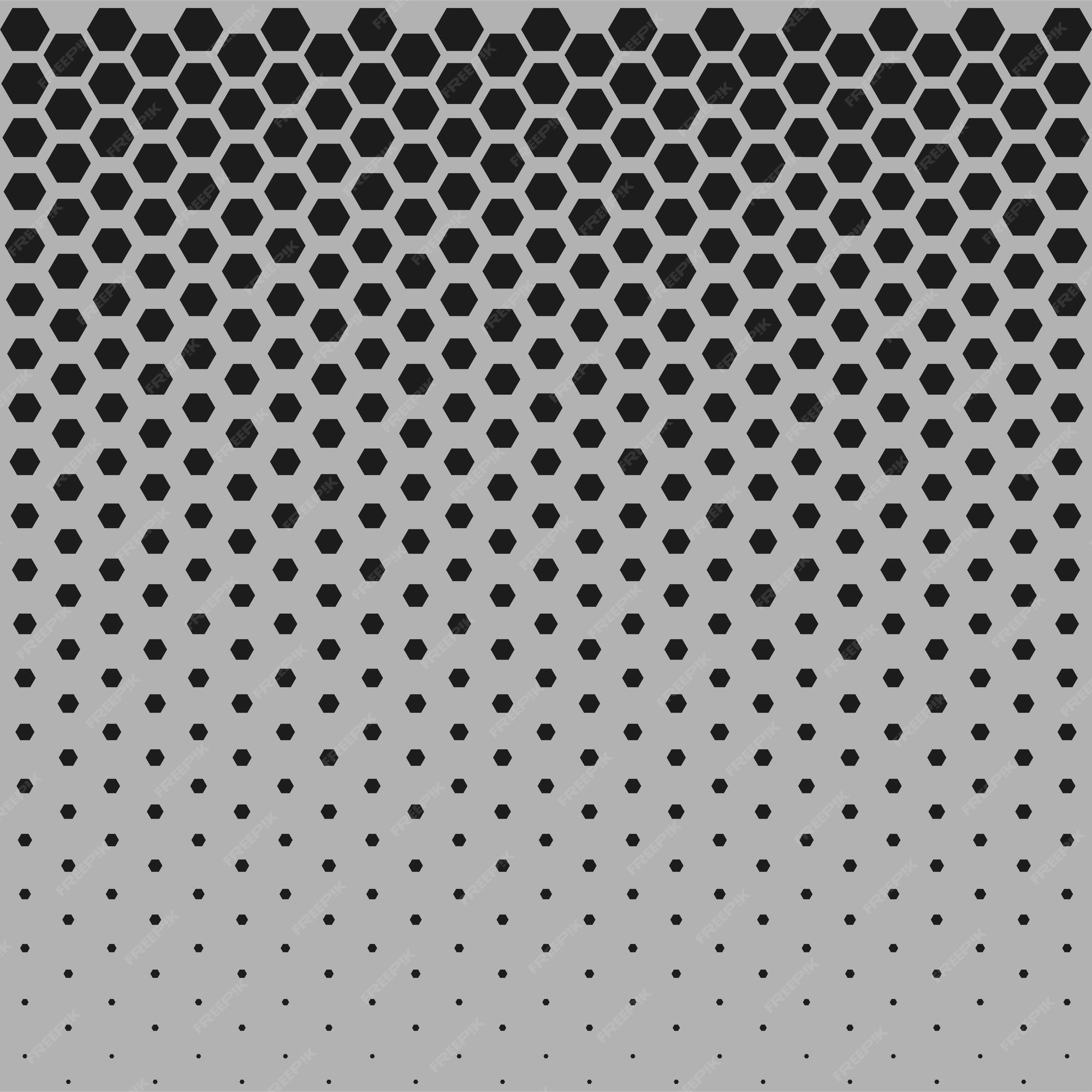 Premium Vector | Hexagonal Halftone Premium Vector | Hexagonal Halftone