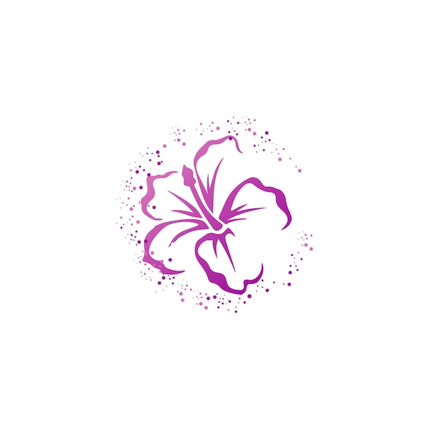 Premium Vector Hibiscus Flower Logo Design Icon Vector