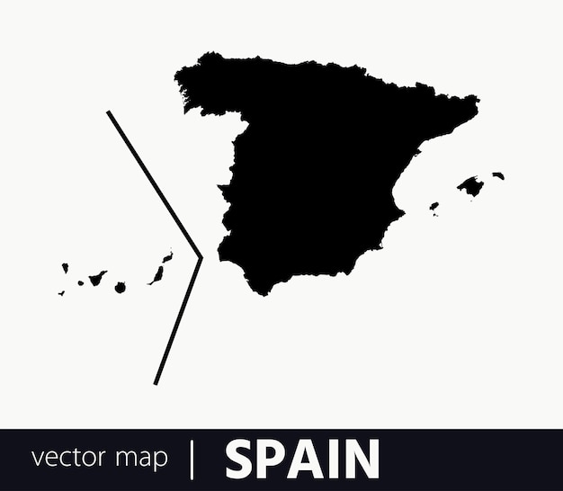 Premium Vector | High Detailed Vector Map Spain Premium Vector | High Detailed Vector Map Spain