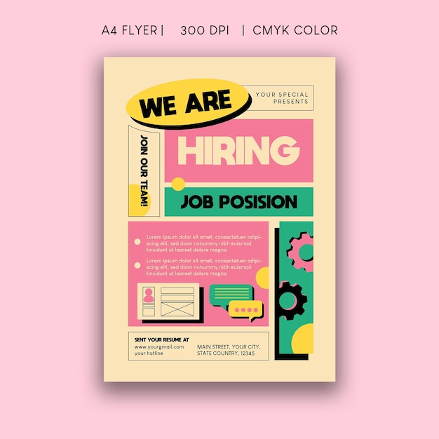 Premium Vector | Hiring Flyer and Recruitment Flyer Premium Vector | Hiring Flyer and Recruitment Flyer
