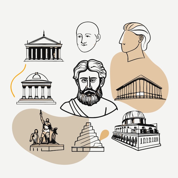 History vector illustration line circuit | Premium AI-generated vector History vector illustration line circuit | Premium AI-generated vector