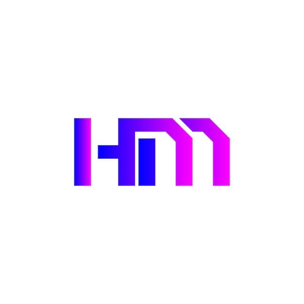 Premium Vector | Hm monogram logo Premium Vector | Hm monogram logo