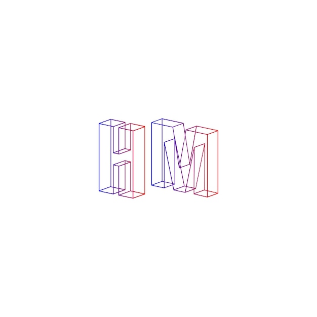 Premium Vector | Hm monogram logo Premium Vector | Hm monogram logo