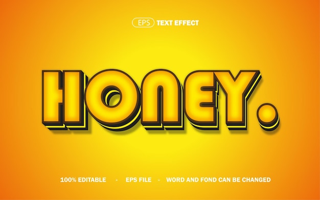 Premium Vector | Honey text STYLE ep Premium Vector | Honey text STYLE ep