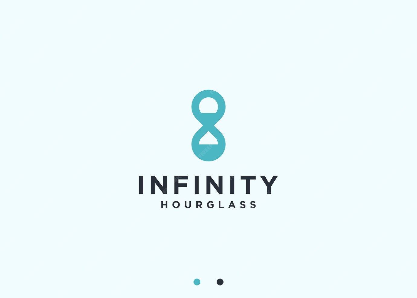 Premium Vector Hourglass With Infinity Logo Design Vector Silhouette Illustration