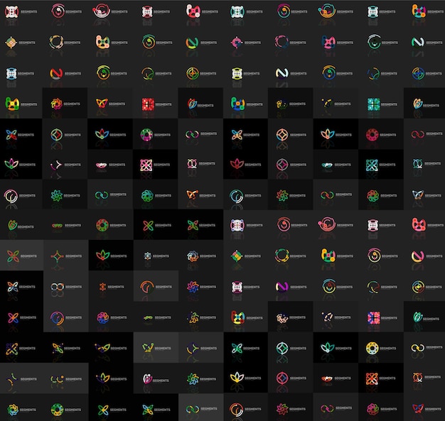 Premium Vector | Huge mega collection of abstract logos Premium Vector | Huge mega collection of abstract logos