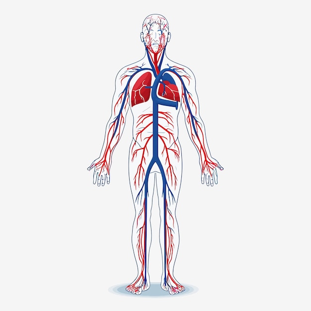 Premium Vector Human Circulatory System Vector