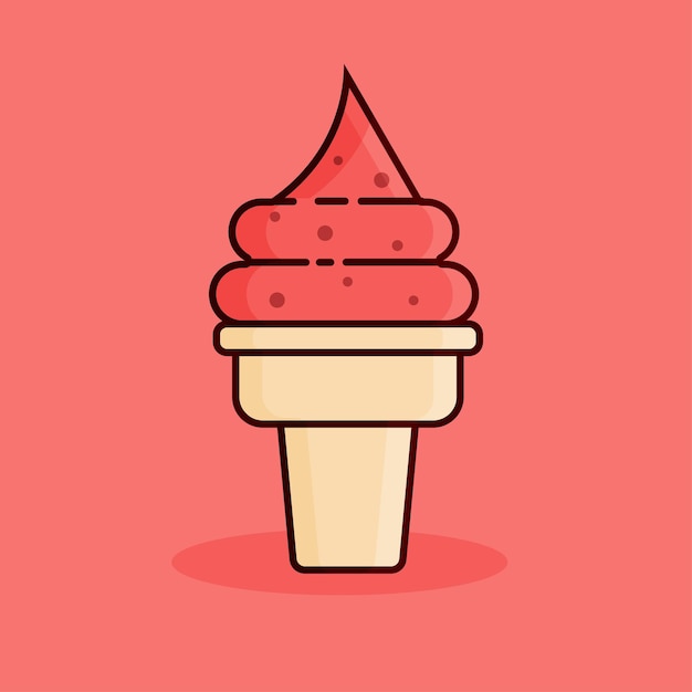 Premium Vector Ice Cream Cone Cute