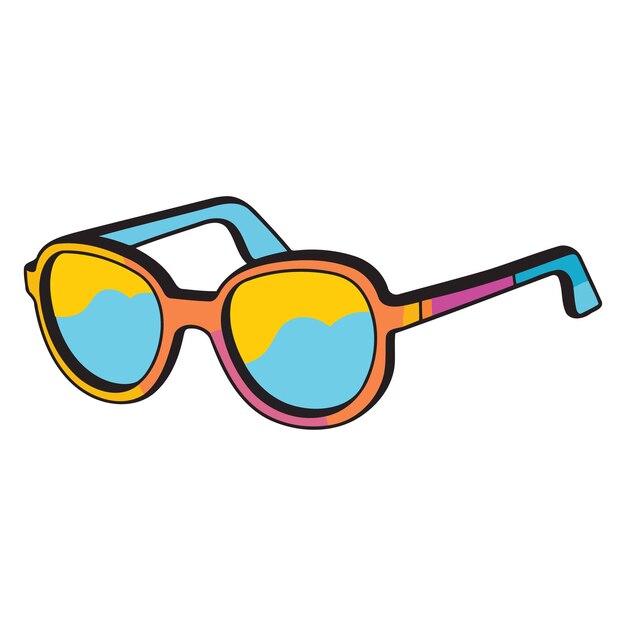 Premium Vector | An icon representing cartoon sunglasses of oval shape ... Premium Vector | An icon representing cartoon sunglasses of oval shape ...